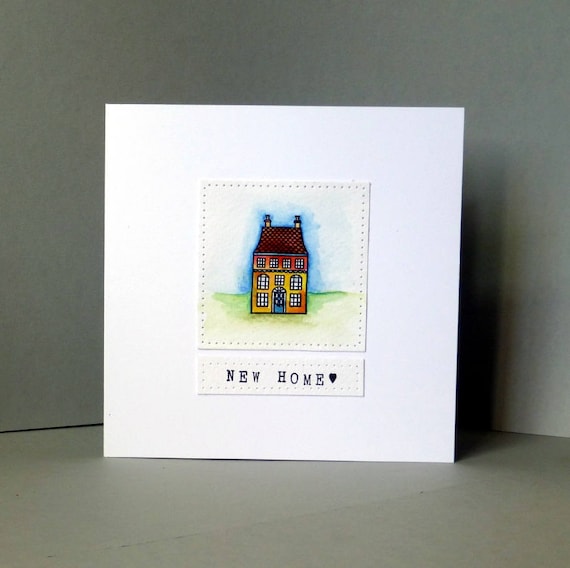 new home card moving house handmade card new house card | Etsy