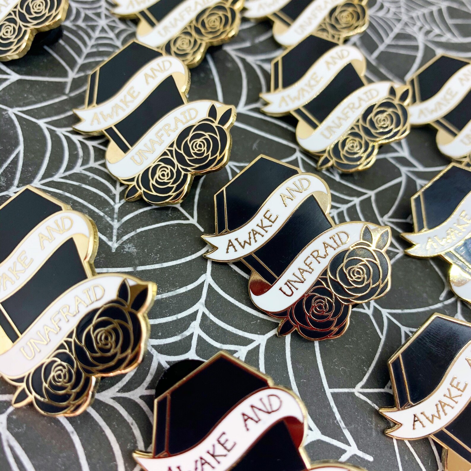 Awake and Unafraid Enamel Pins Emo MCR Lyric Pin Back - Etsy UK