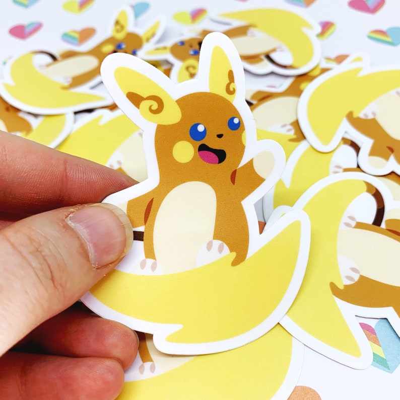 Electric Monsters 3 Vinyl Sticker Kawaii Chibi - Etsy