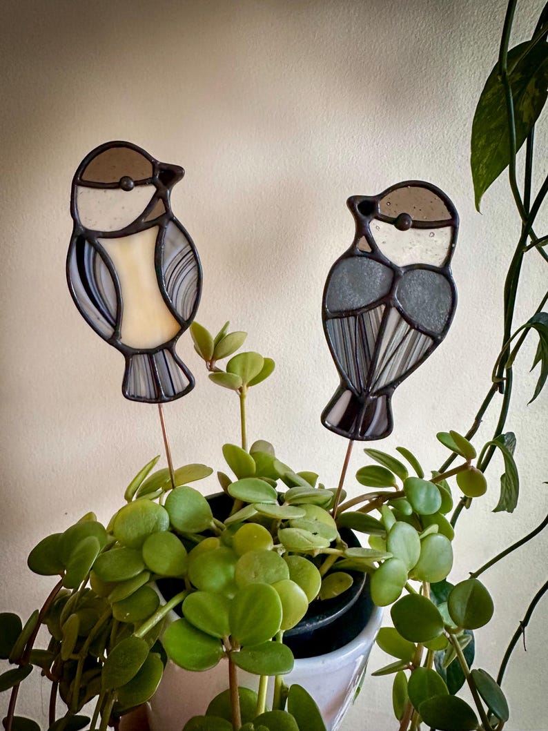 Stained Glass Pattern - DIGITAL FILE (pdf Png) - Chickadee Plant Garden ...