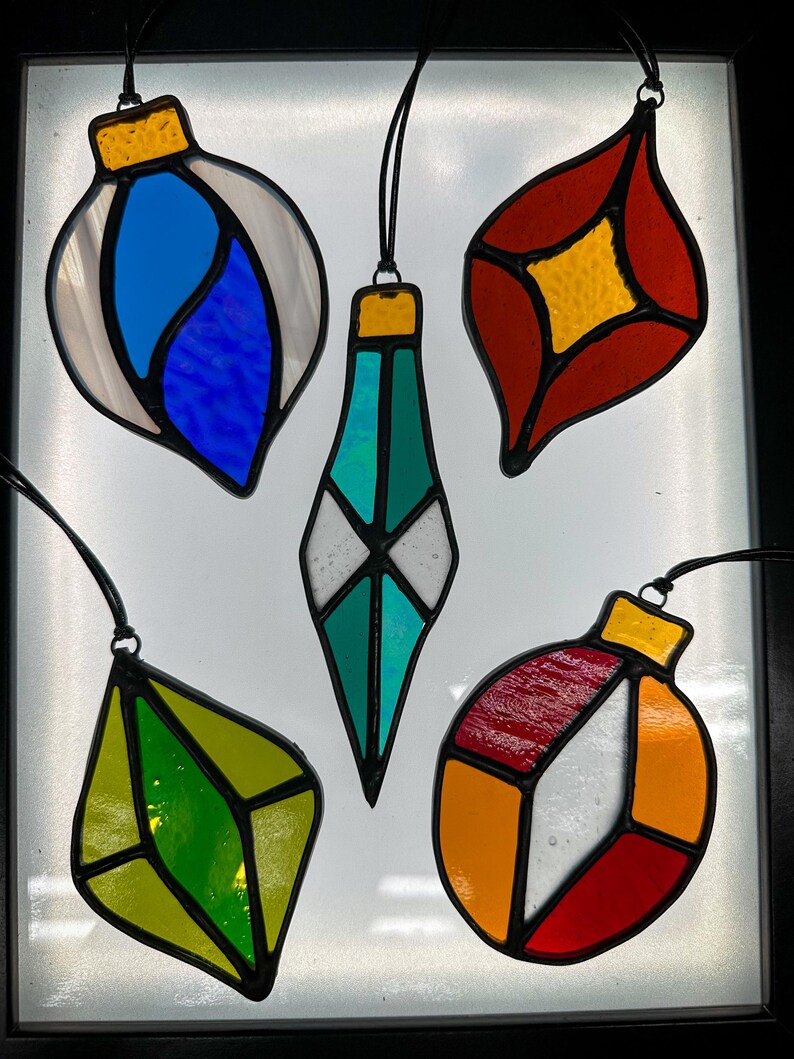 Stained Glass Pattern - DIGITAL FILE (pdf & Png) - Christmas Tree ...
