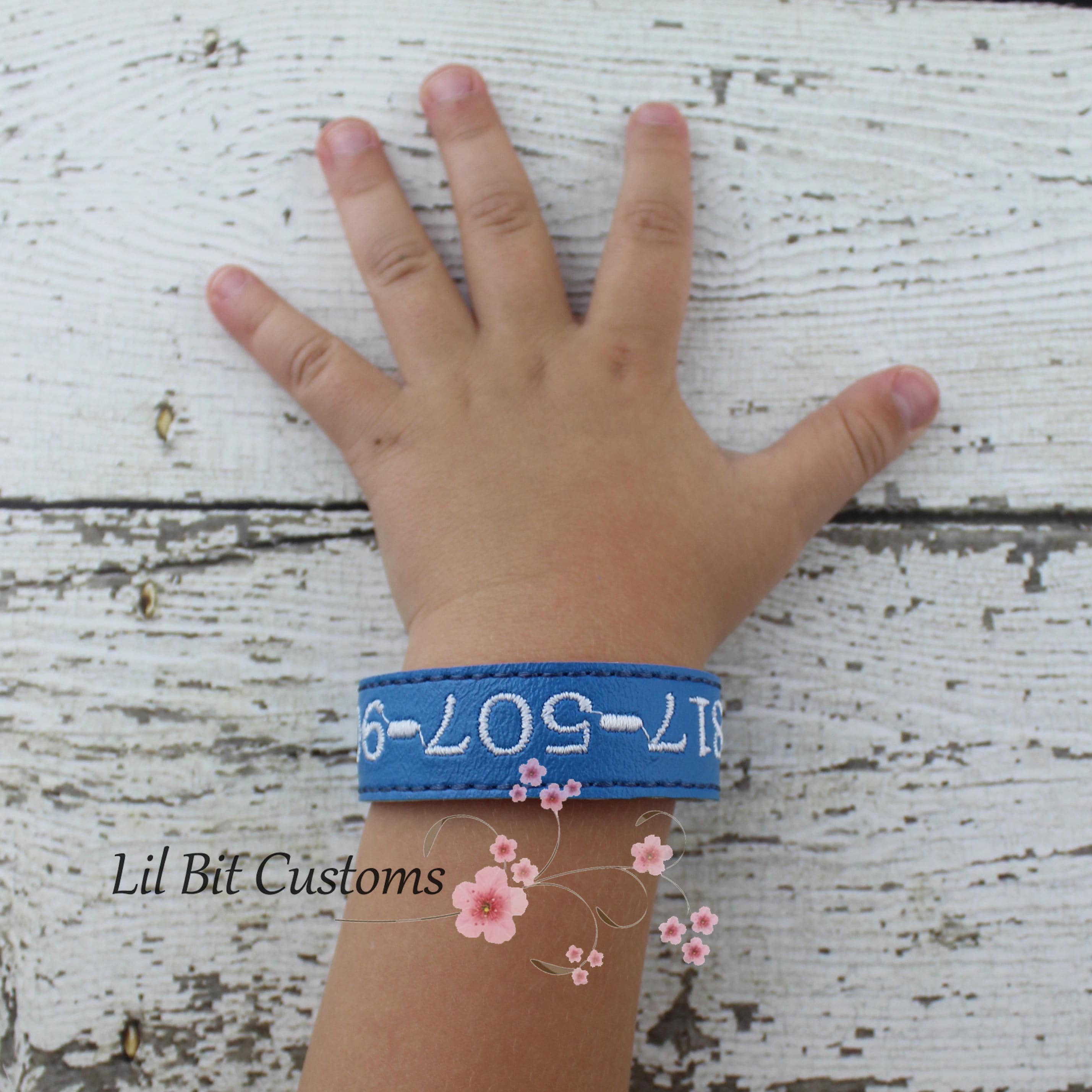 Safety Phone Number Bracelet - Etsy