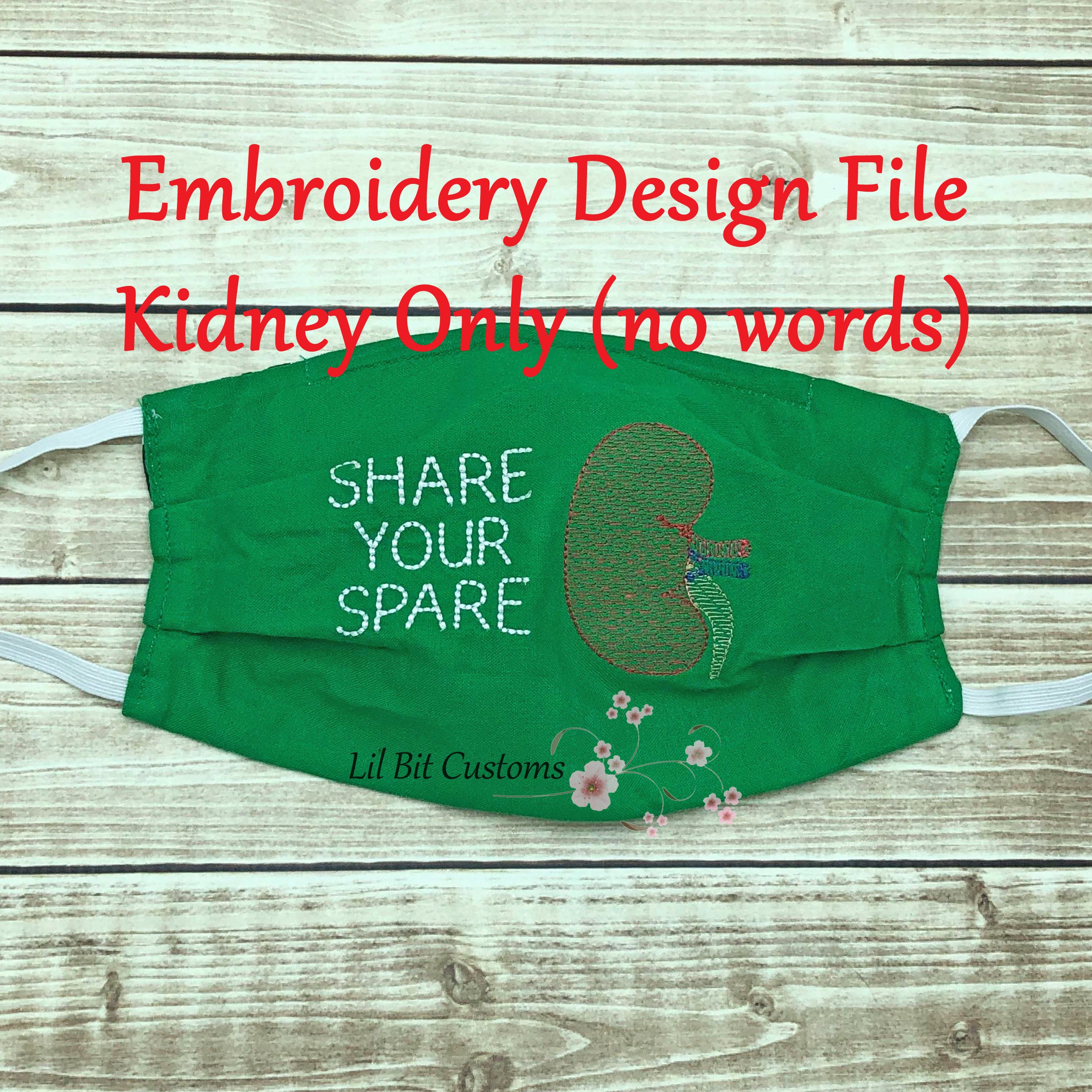 Kidney Sketch Embroidery Design - Etsy