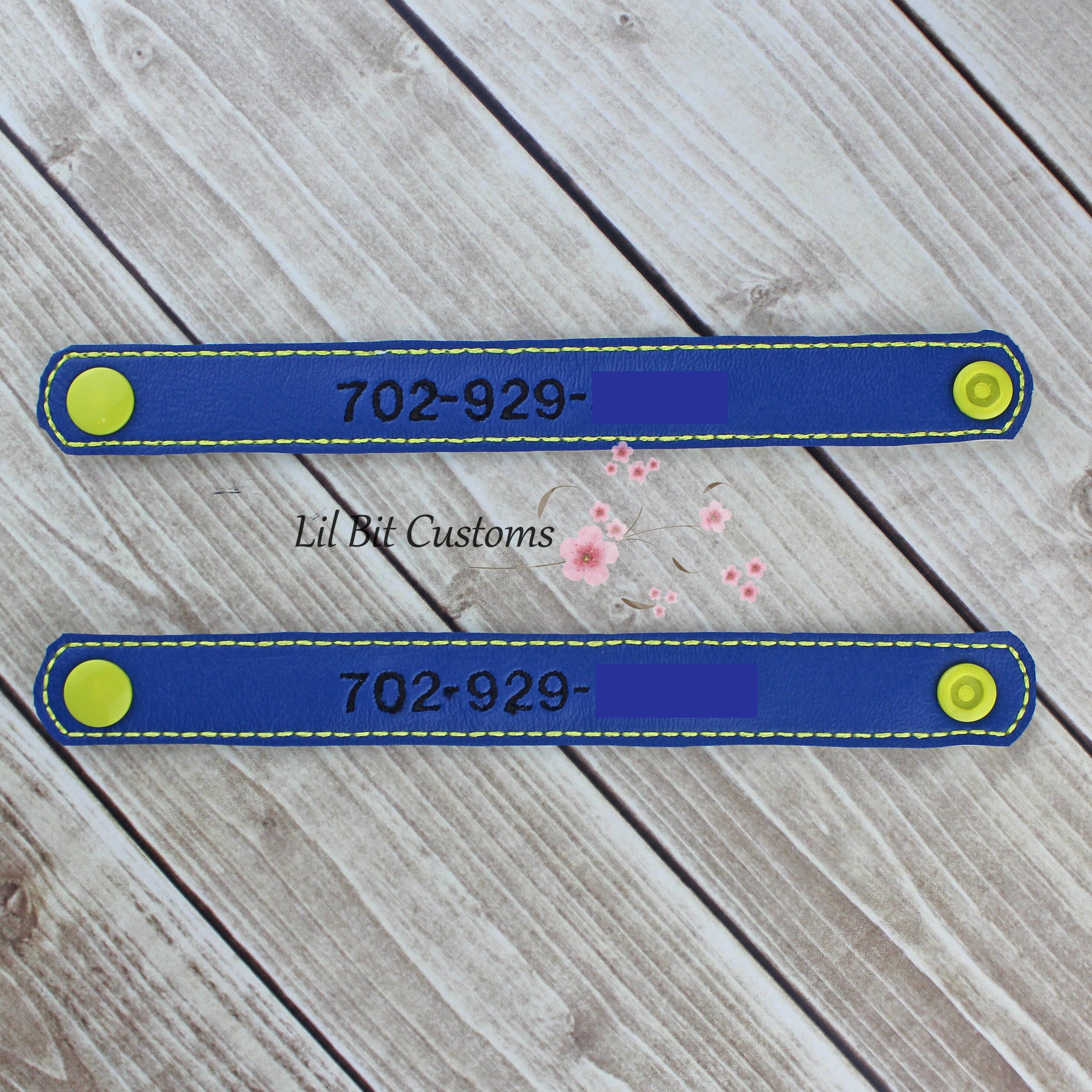 Safety Phone Number Bracelet - Etsy