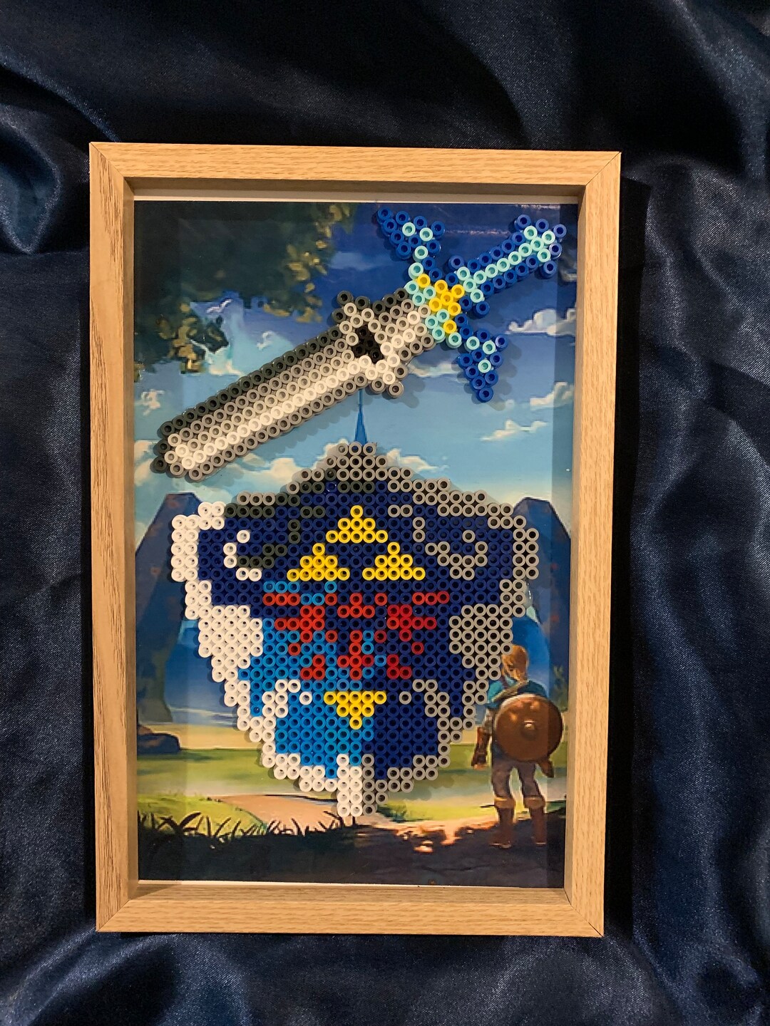 Master Sword and Hylian Shield Framed - Etsy