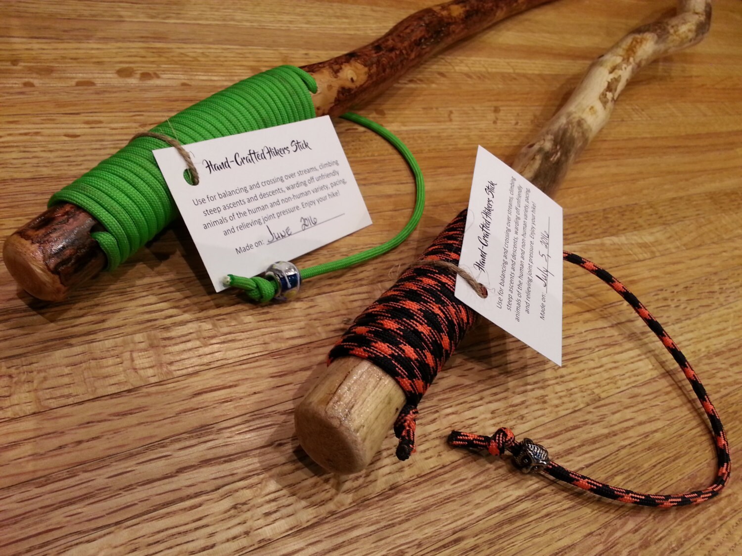 Hand-crafted Hiking Sticks - Etsy