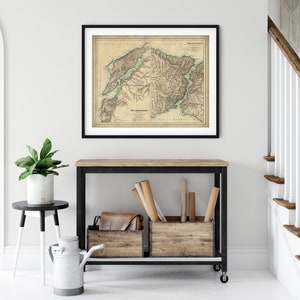 1877 Dardanelles & Troad Map Print - Vintage Bosphorus Constantinople ...