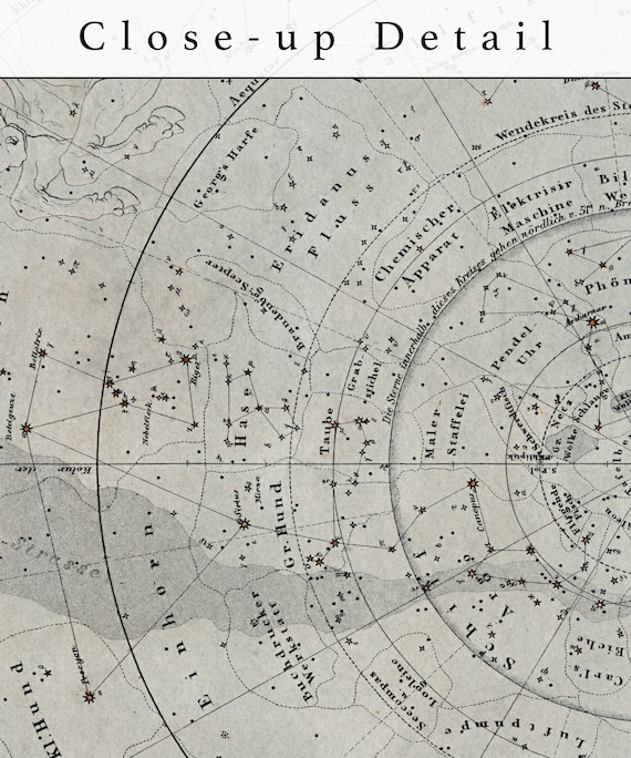 Old Astronomy Map