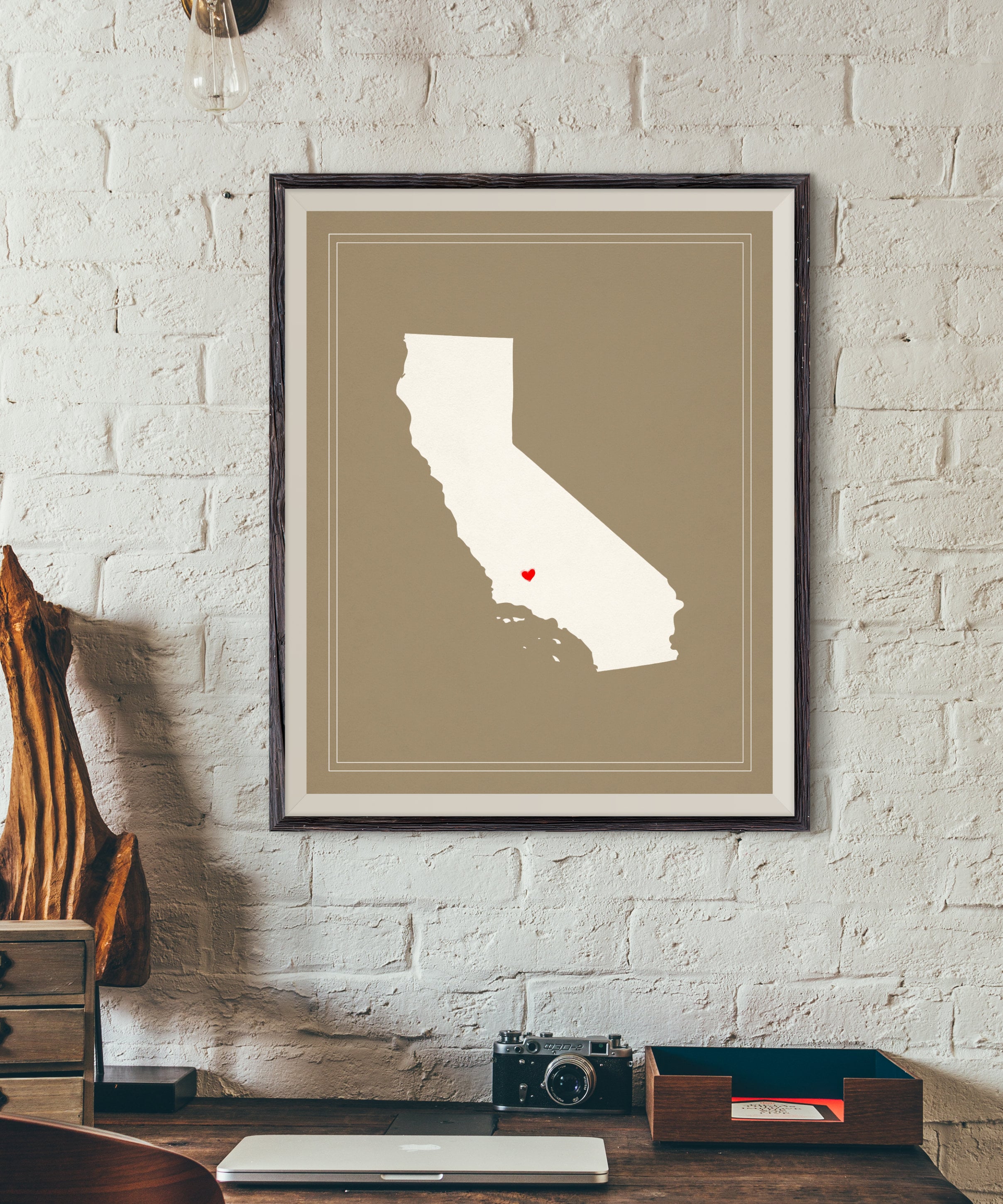 Custom California State Art Customized State Map Art - Etsy