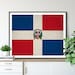 Dominican Republic Flag Art Print: Vintage National Flag Wall Decor - Etsy