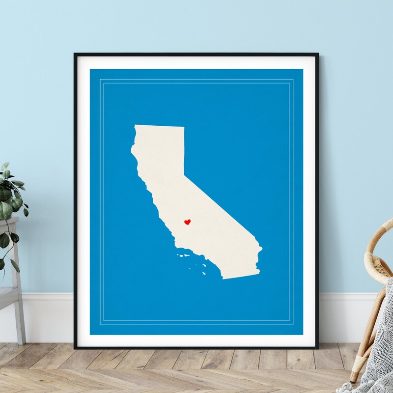 Custom State Map - Etsy