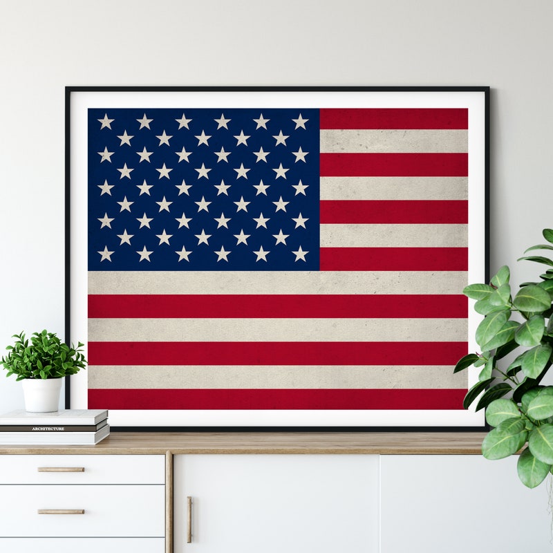 Framed American Flag - Etsy