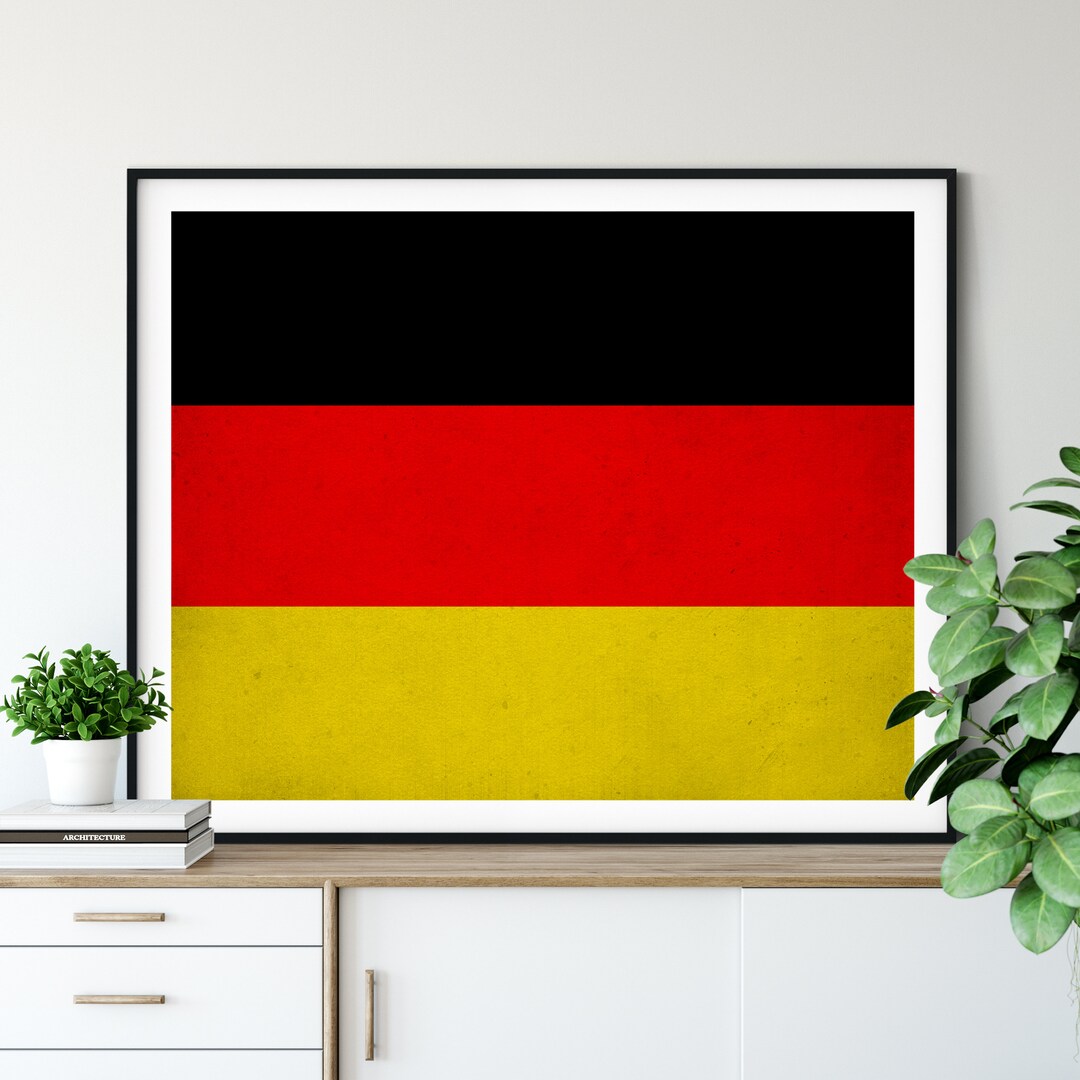Germany Flag Art, Germany Flag Print, German Flag Poster, Country Flags ...