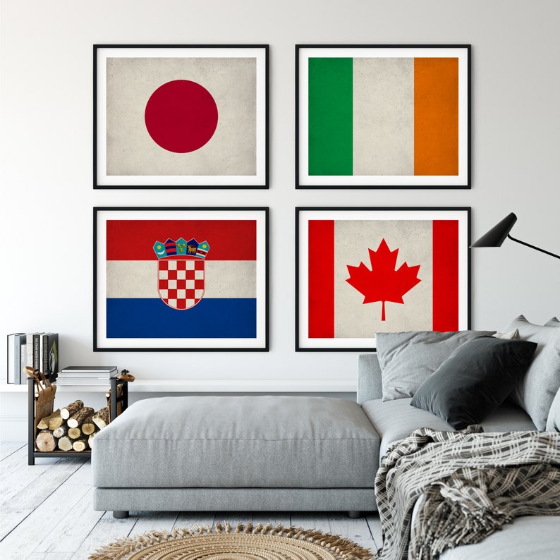 Japan Flag Art Japan Flag Print Japanese Flag Poster - Etsy