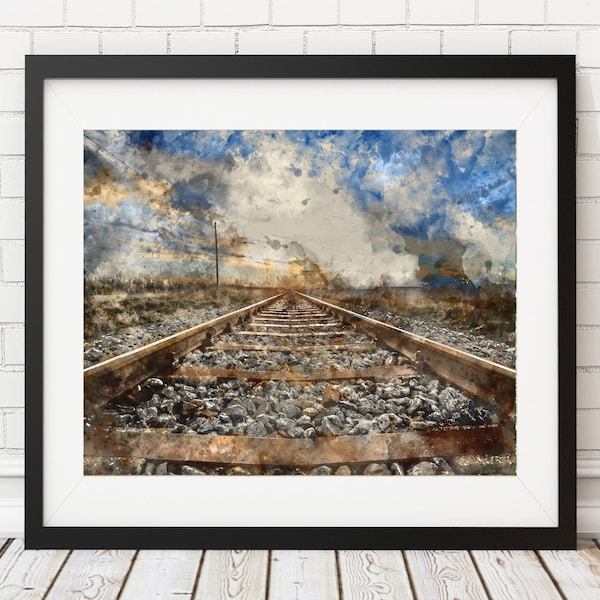 Railroad Tracks - Etsy