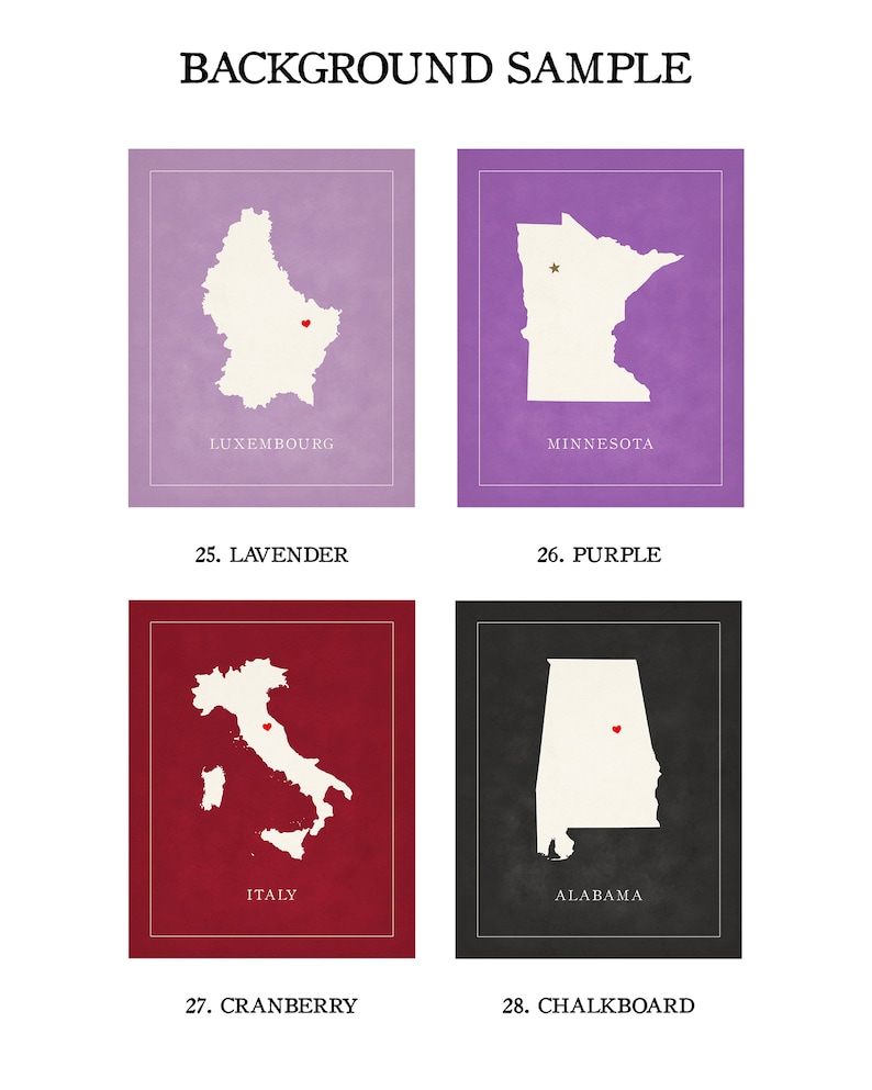 Custom South Carolina Map Print With Heart Over Any City: Hometown ...