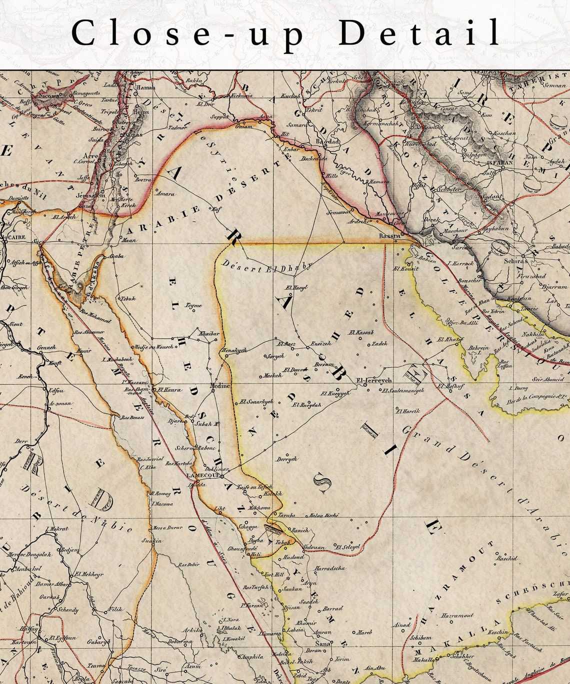 1845 Ottoman Empire Map Print vintage Map Art Antique Map - Etsy