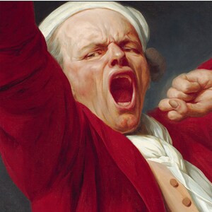 Yawning Man Self Portrait Print - Joseph Ducreux, Eclectic Art, Funny ...