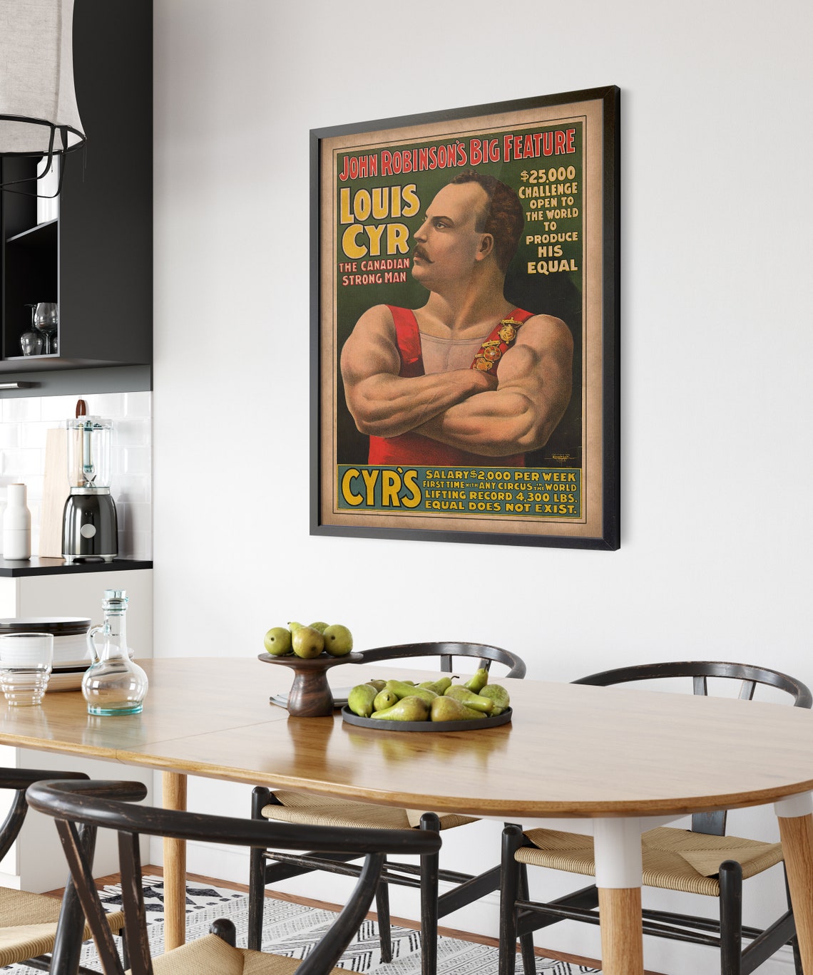 Vintage Strongman Print Strongman Art Antique Circus | Etsy