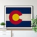 Colorado Flag Art Colorado Flag Print Flag Poster State - Etsy