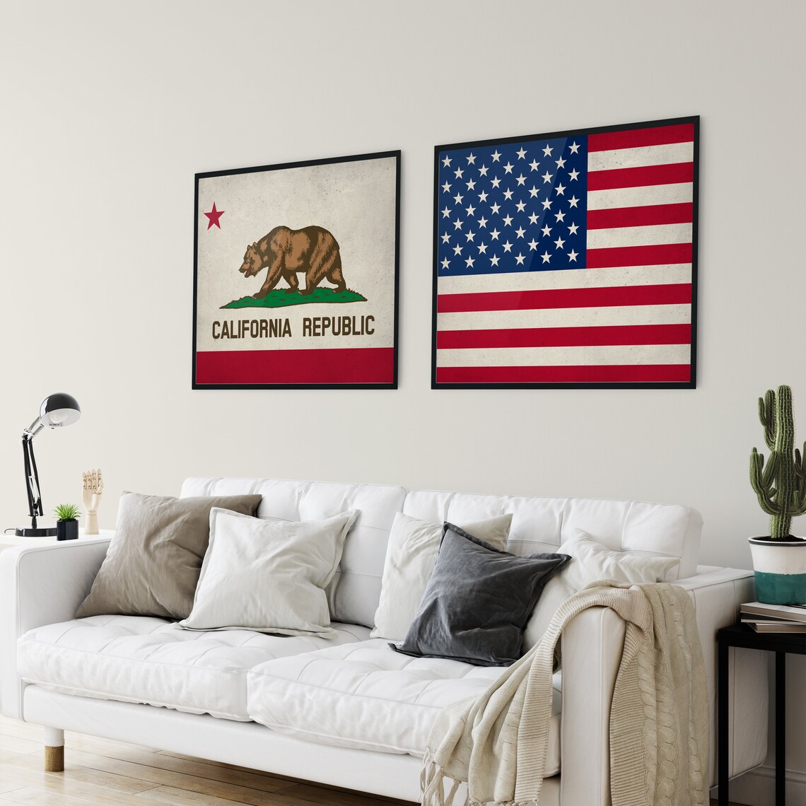 California Flag Art California Flag Print State Flag Poster | Etsy