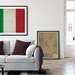 Italy Flag Art, Italy Flag Print, Italy Flag Poster, Flag Painting ...