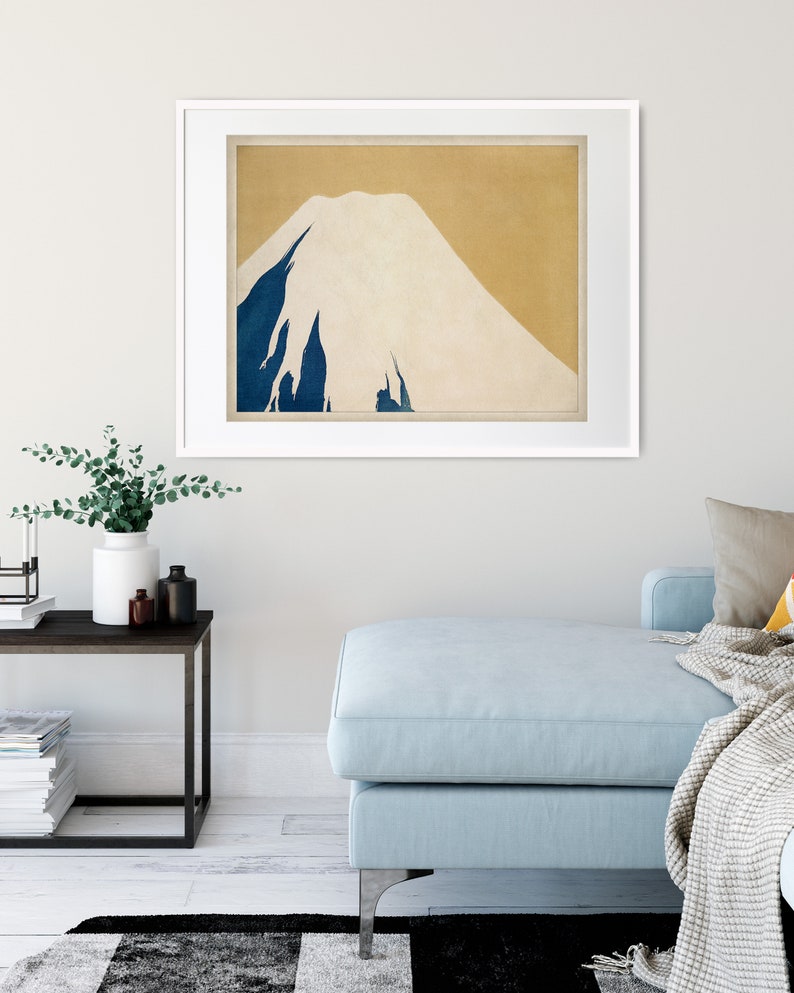 Mount Fuji Print by Kamisaka Sekk, 1909: Vintage Japanese Woodblock ...