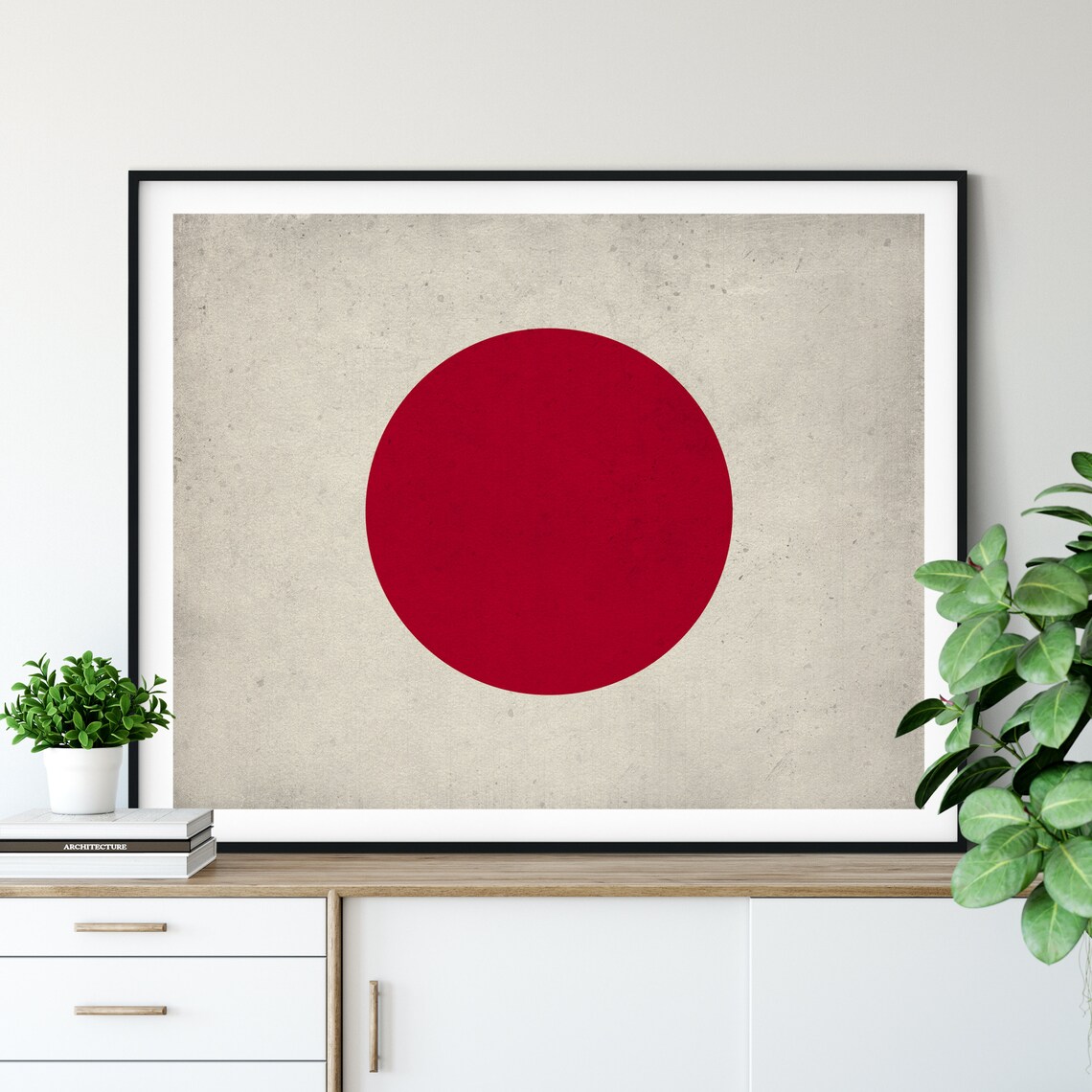 Japan Flag Art Japan Flag Print Japanese Flag Poster - Etsy