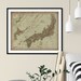 1897 Japan Map Print, Vintage Map Art, Antique Map, Office Wall Art ...