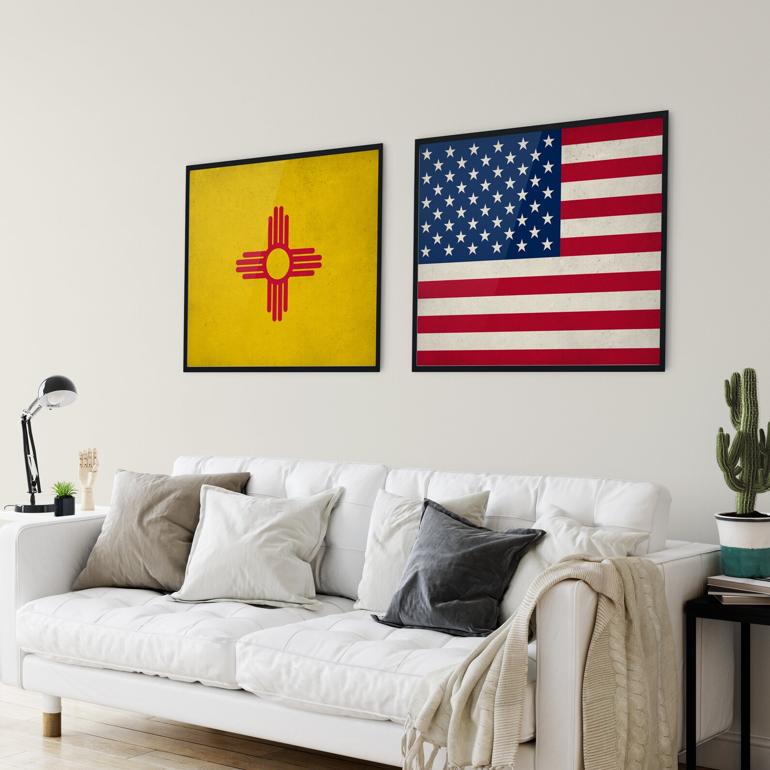 New Mexico Flag Art New Mexico Flag Print Flag Poster State - Etsy