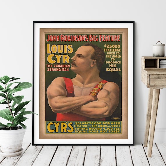 Vintage Strongman Poster