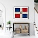 Dominican Republic Flag Art, Dominican Flag Print, Flag Poster, Country ...