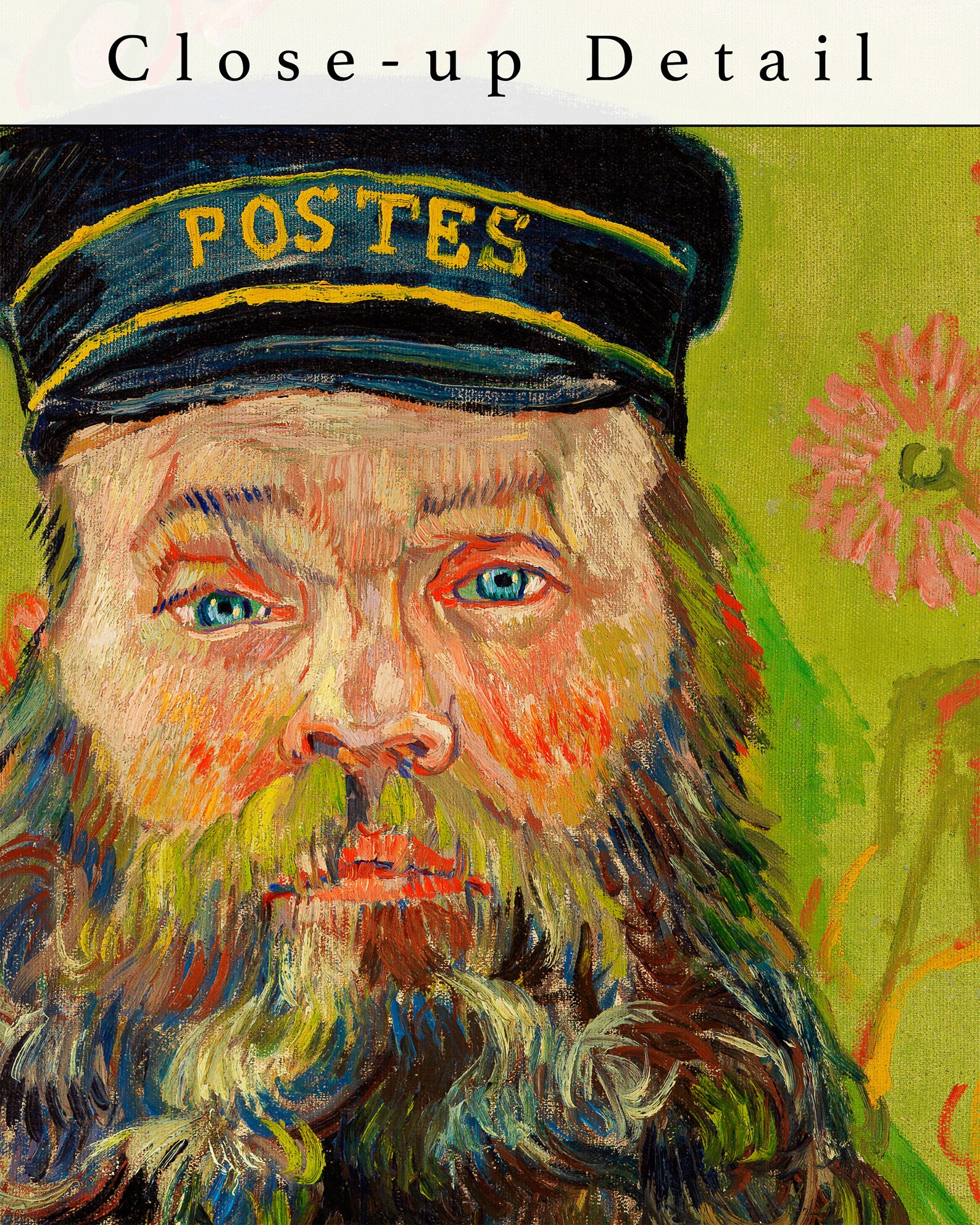 The Postman Print Joseph Roulin Vincent Van Gogh Poster - Etsy