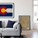 Colorado Flag Art, Colorado Flag Print, Flag Poster, State Flags ...