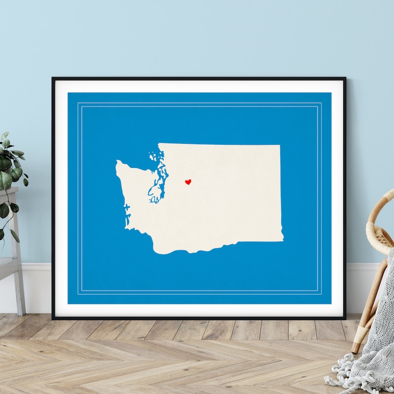 Washington State Art - Etsy