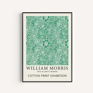 Green Wall Art, Wall Art Print, William Morris Print, Green Print ...