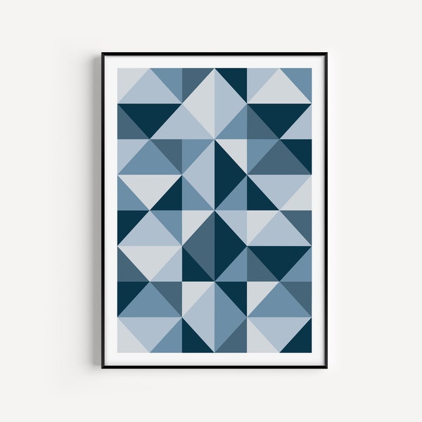 Geometric Print - Etsy