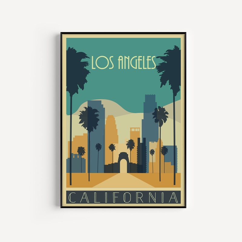 Los Angeles Poster - Etsy