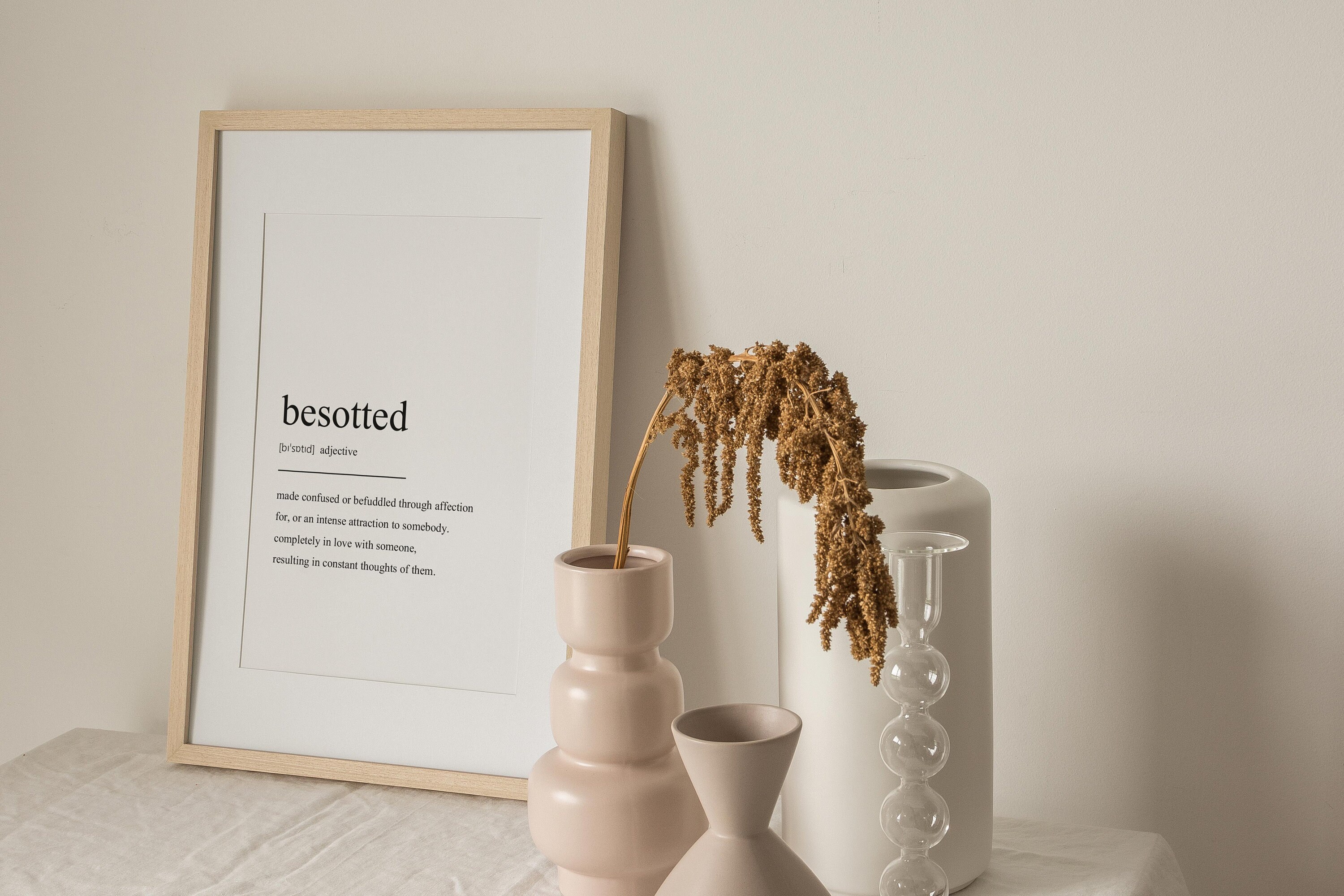 Besotted Definition Print Quote Print Definition Art | Etsy