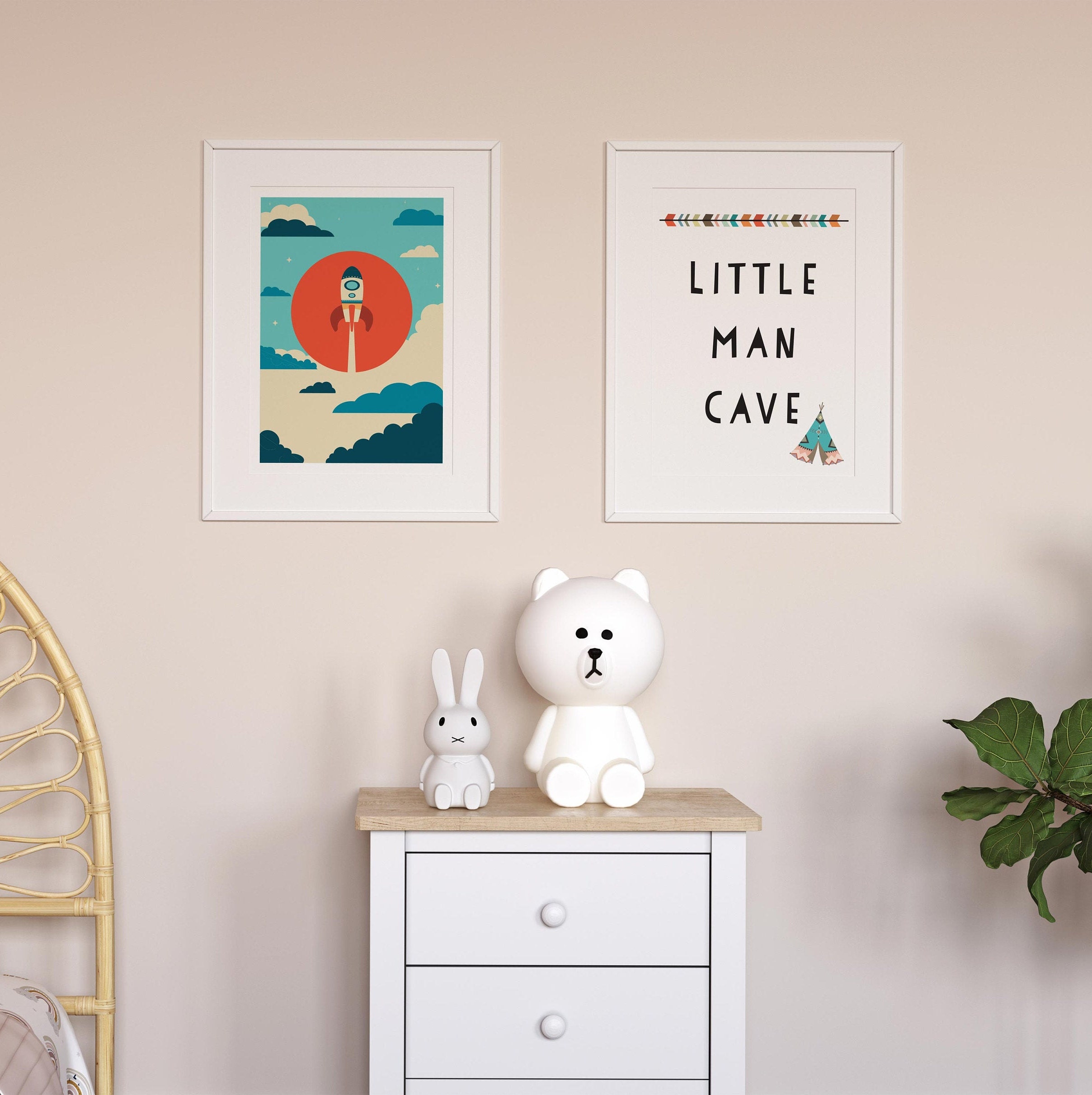 Nursery Wall Art Little Man Cave Prints Wall Art Print - Etsy