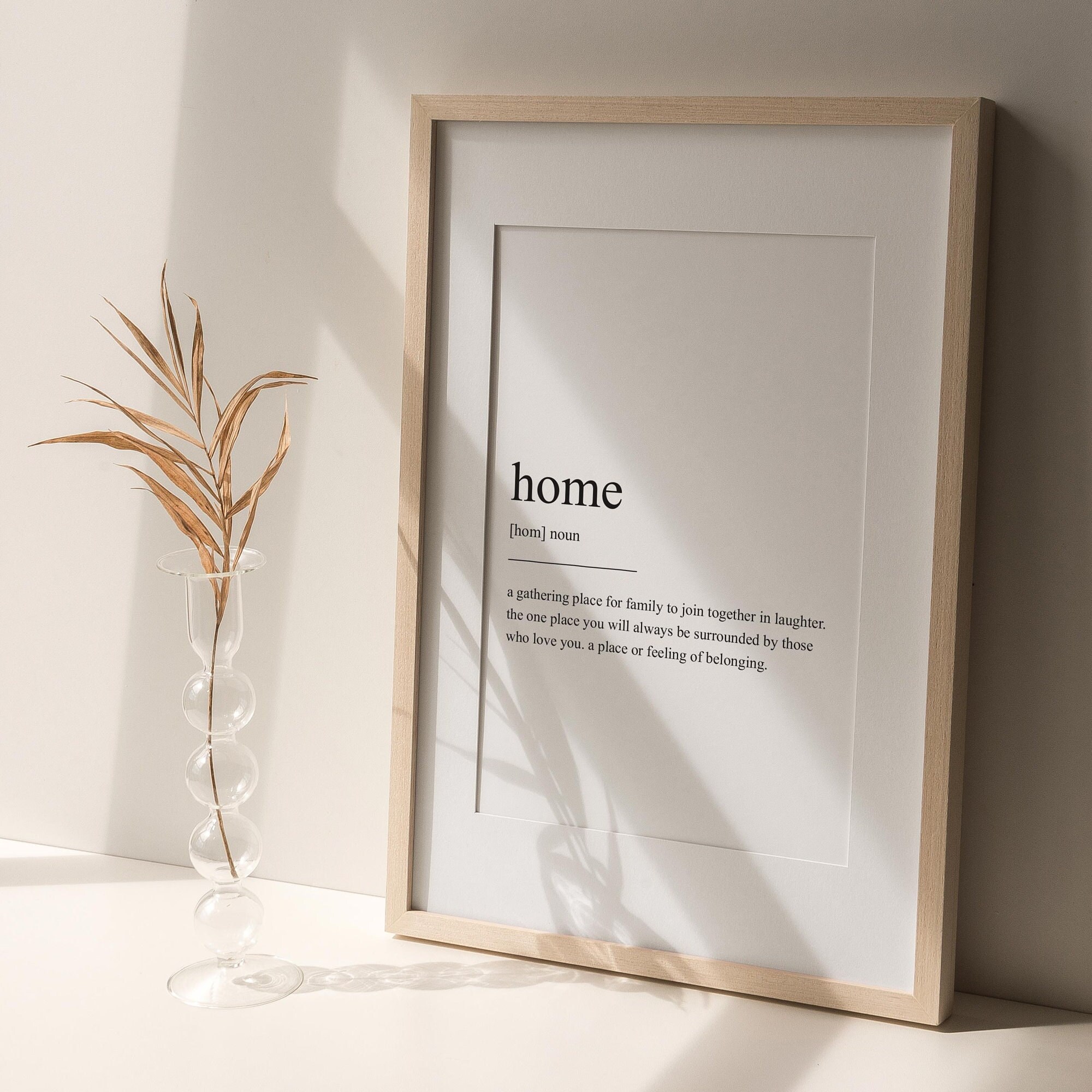 Home Definition Print Wall Art Print Quote Print Definition - Etsy