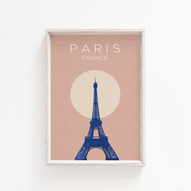 Paris Wall Art Paris Poster Pink Print Travel Print Paris - Etsy UK