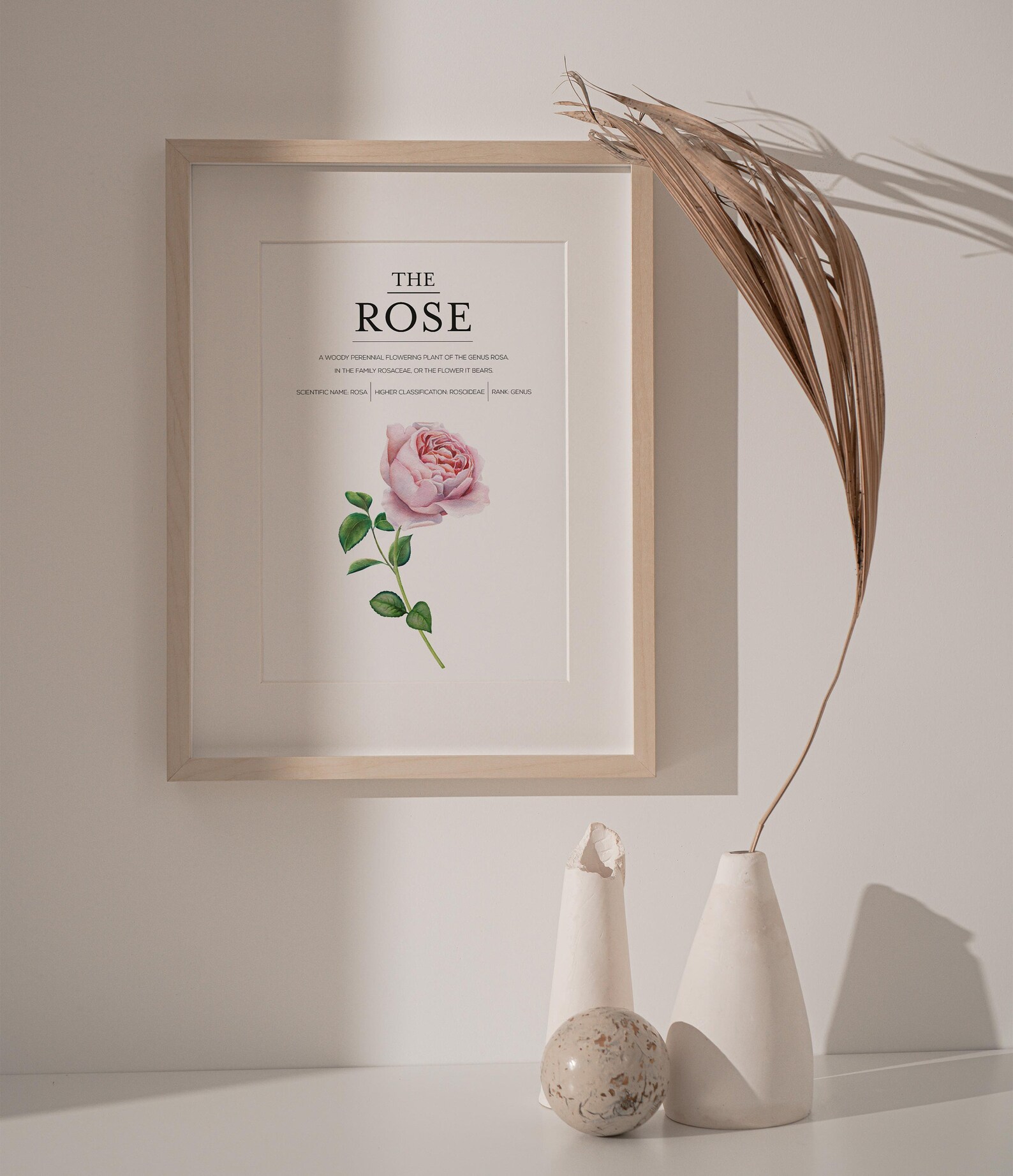 Rose Print Flower Print Rose Art Flower Art Minimalist - Etsy UK