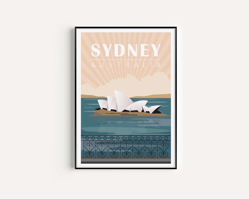 Sydney Poster, Sydney Print, Sydney Art, Wall Art Prints, Australia ...