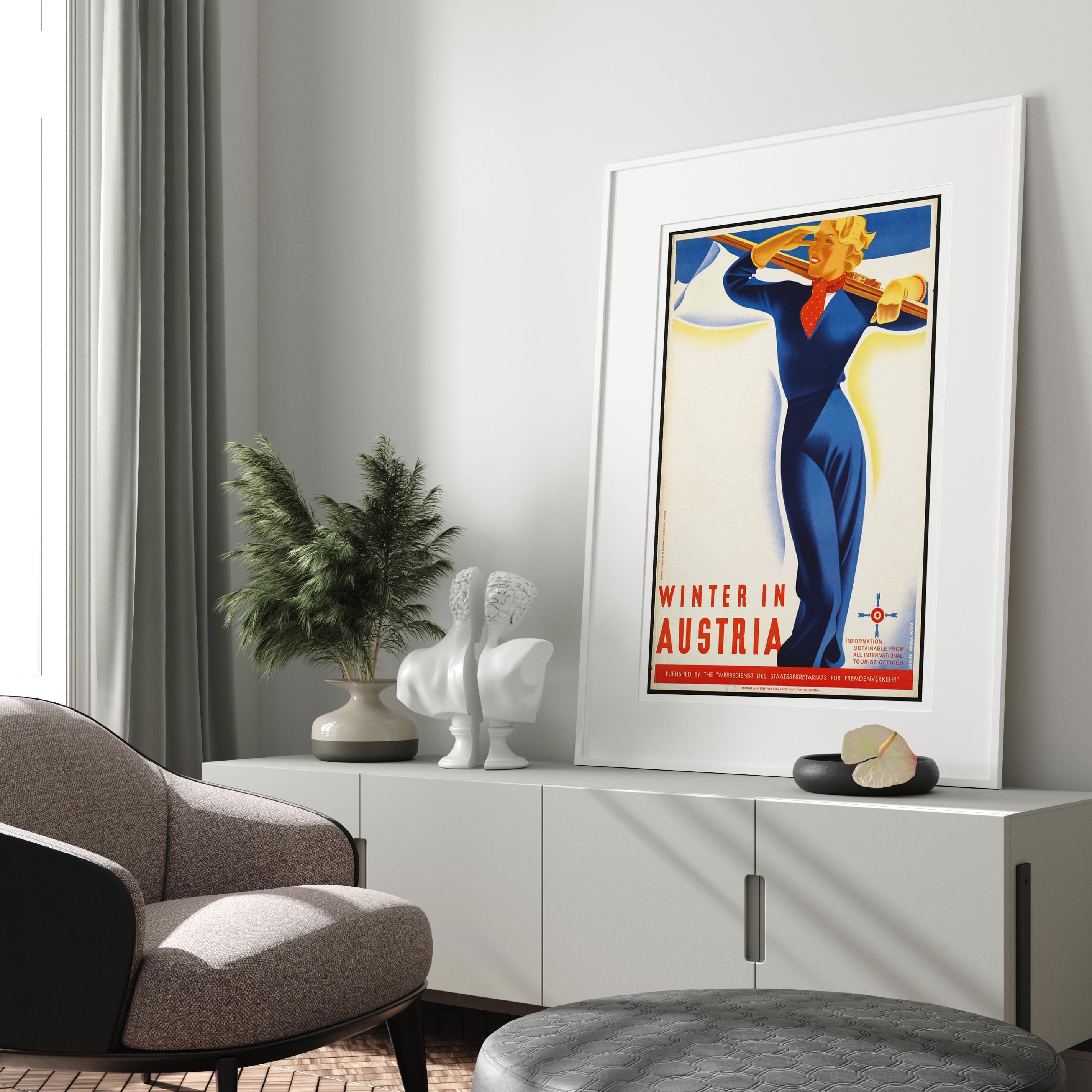 Austria Poster Austria Print Wall Art Prints Skiing Print - Etsy UK