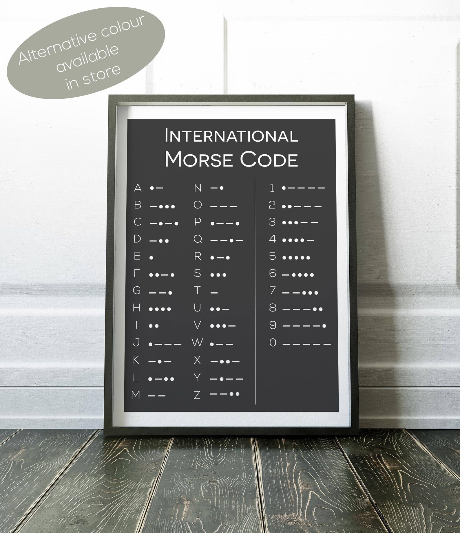 Morse Code Poster Morse Code Print Wall Art Print Wall Art | Etsy