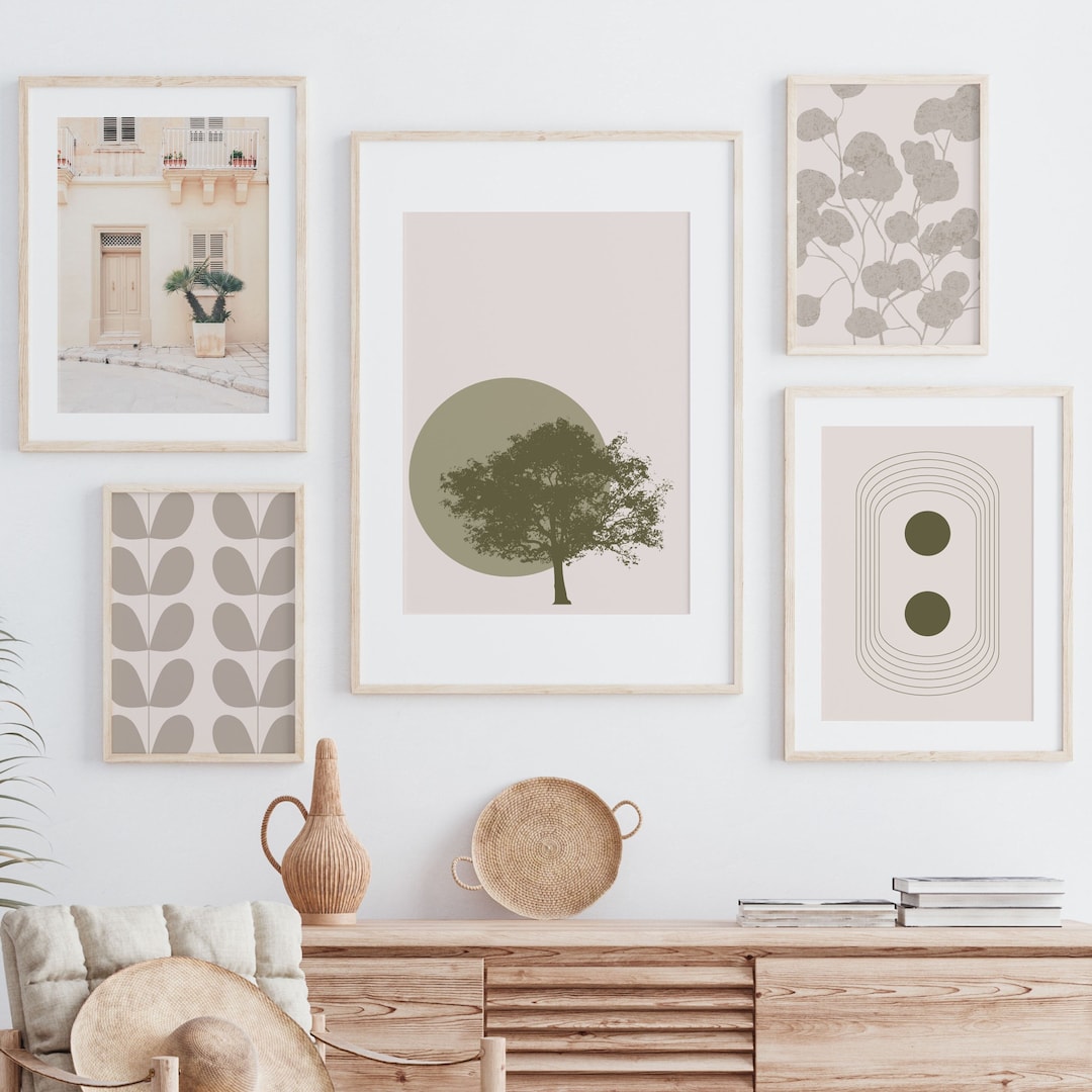 Gallery Wall, Set of Prints, Wall Art Set, Gallery Wall Prints, Leaf ...