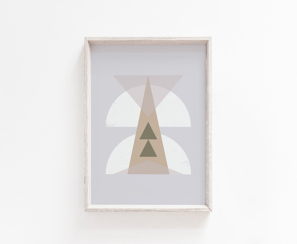 Wall Art Set Geometric Wall Art Set of Prints Wall Art | Etsy