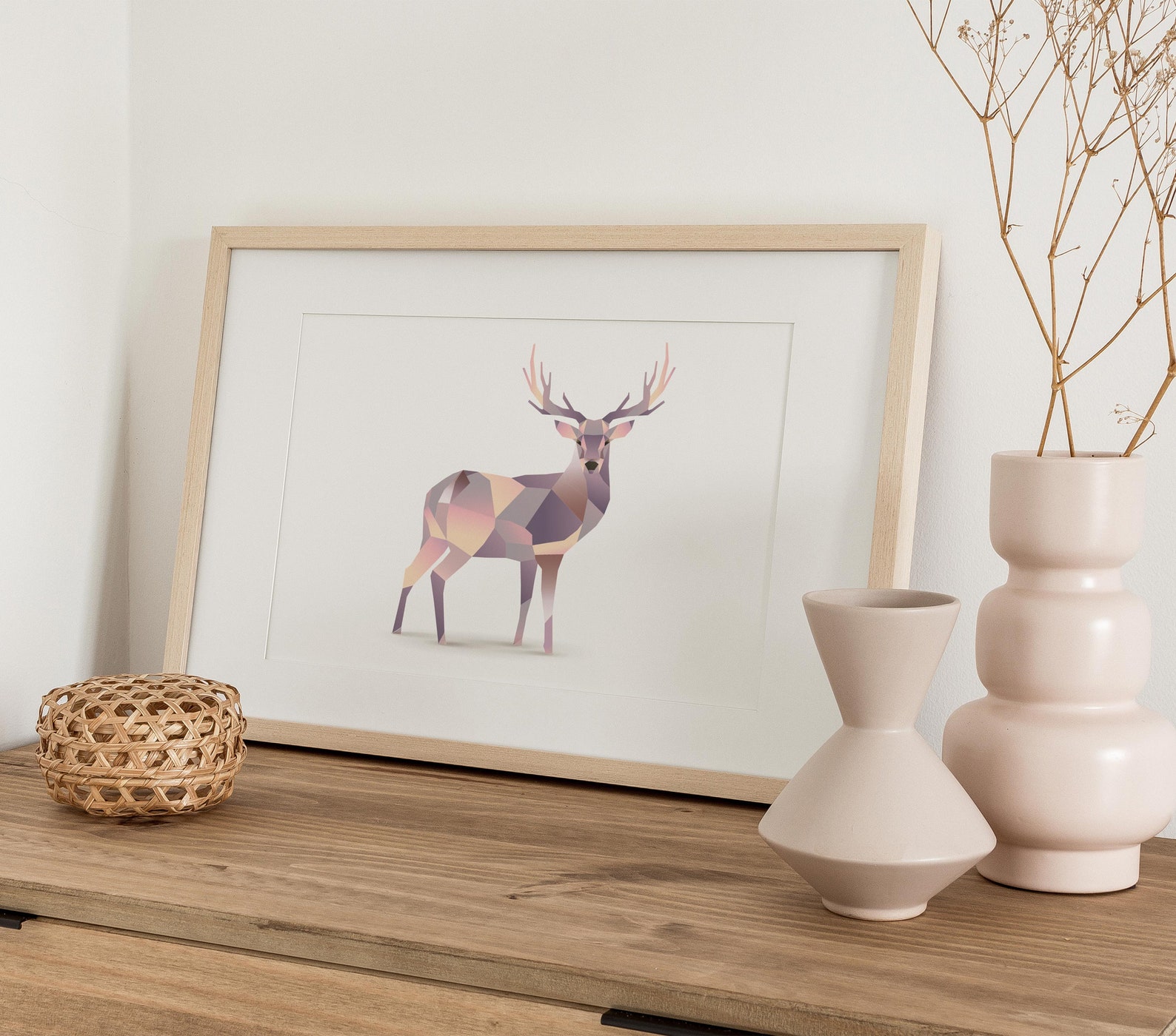 Stag Wall Art Stag Print Nordic Wall Art Wall Art Print | Etsy UK