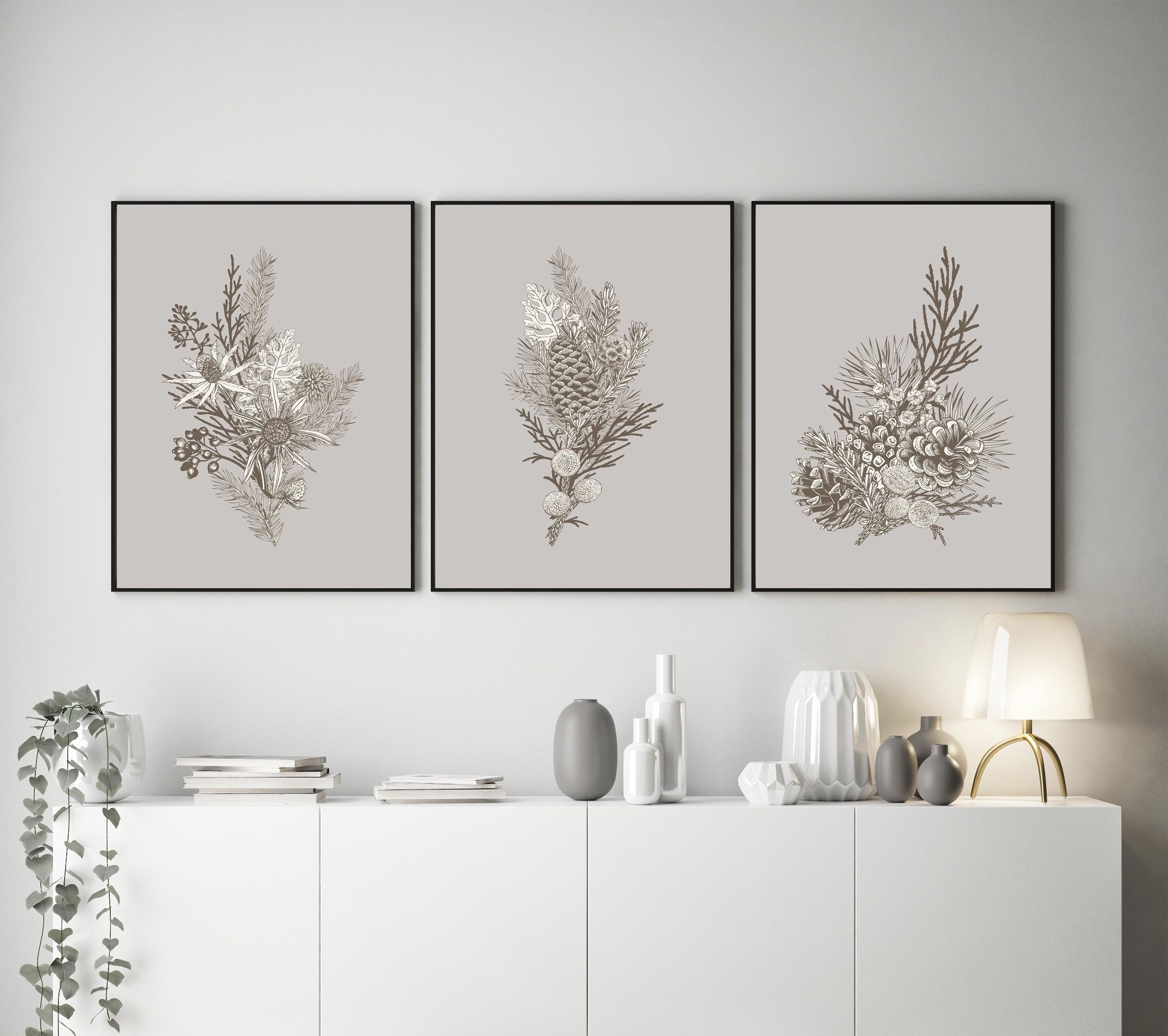 Botanical Print Set Wall Art Prints Set of Prints Botanical | Etsy